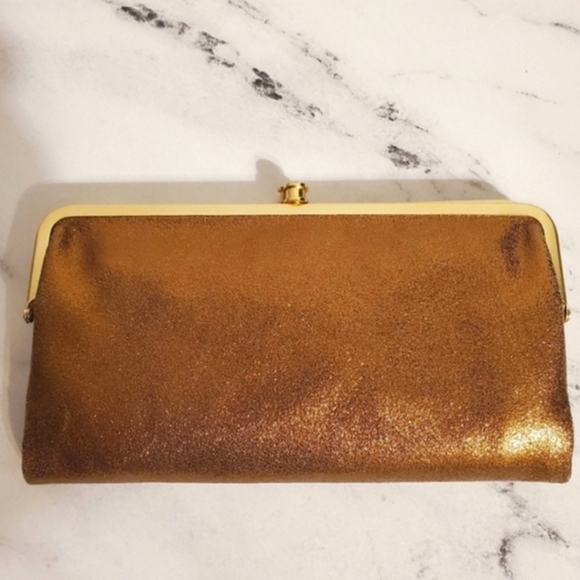 HOBO | Bags | Hobo The Original Metallic Bronze Leather Lauren ...